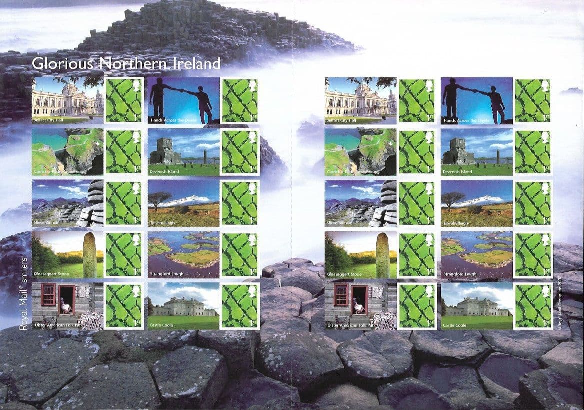 LS46 2008 Glorious Northern Ireland Smilers Sheet