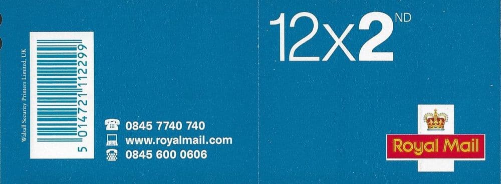 ME4 Self Adhesive Stamp Booklet 12x2nd Walsall Does not have The Real ...