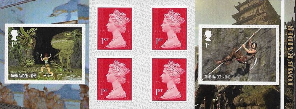 PM71 2020 Video Games - Tomb Raider Self Adhesive Stamp Booklets