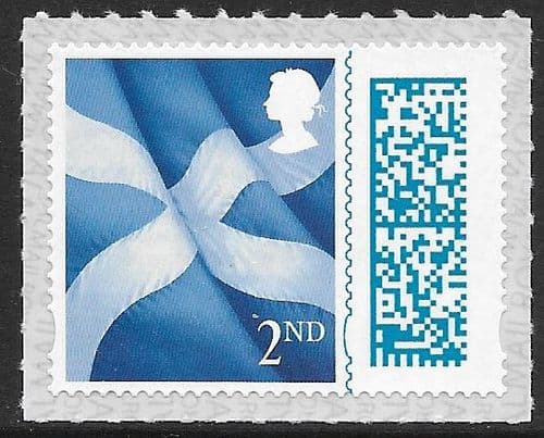 S181 2nd Class with Barcode Self Adhesive Scotland Regional Stamps