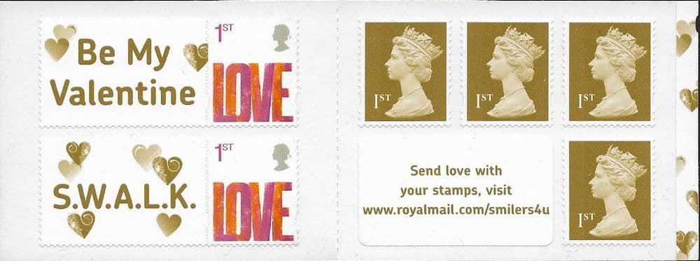 SA2 Self Adhesive Stamp Booklet 6x 1st Class Stamps 2008 Issue