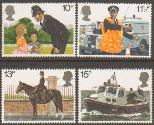 SG1100-1103 1979 Police Stamp Set