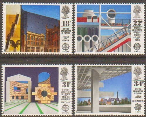 SG1355-1358 1987 Architecture Stamp Set