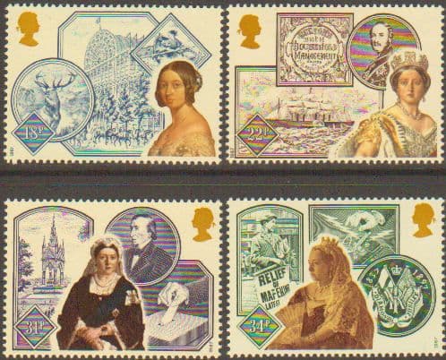 SG1367-1370 1987 Queen Victoria Stamp Set