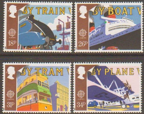 SG1392-1395 1988 Transport Stamp Set