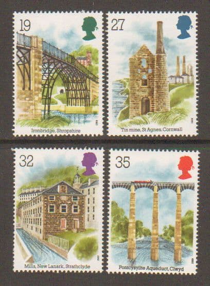 SG1440-1443 1989 Industrial Architecture Stamp Set