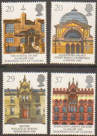 SG1493-149 1990 Architecture Europa Stamp Set