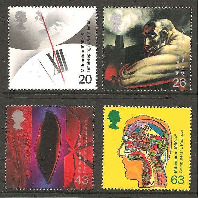 SG2069-2072 1999 Inventors Tale Stamp Set