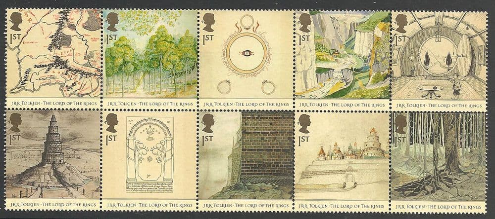 SG2429-2438 2004 Lord of The Rings Stamp Set