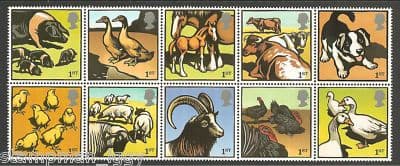 SG2502-2511 2005 Farm Animals Stamp Set