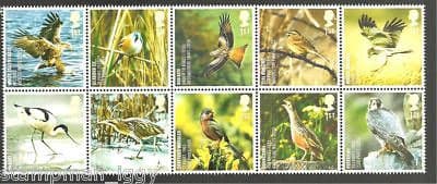 SG2764-2773 2007 Birds Stamp Set