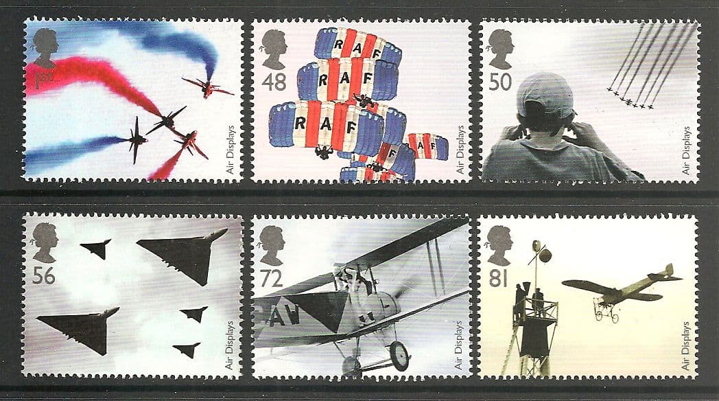 SG2855-2860 2008 Air Displays Stamp Set