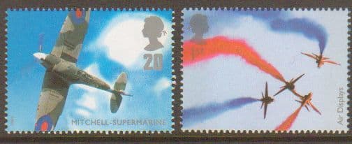 SG2868-2869 2008 Spitfire & Red Arrows Stamps