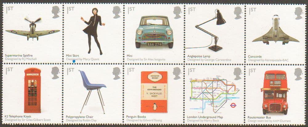 SG2887-2896 2009 British Design Classics Stamp Set
