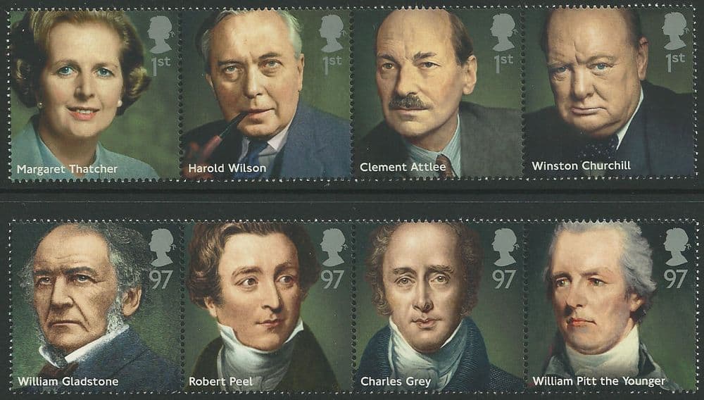 SG3642-3649 2014 Prime Ministers Stamp Set