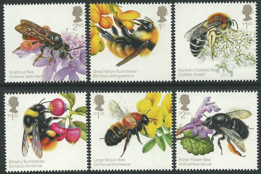 SG3736-3741 2015 Bees Stamp Set