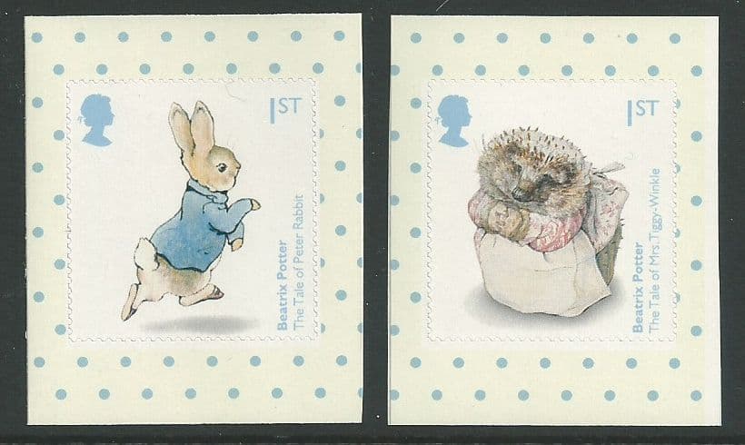 SG3862-3863 2016 Beatrix Potter Peter Rabbit & Miss Tiggy-Winkle Self ...