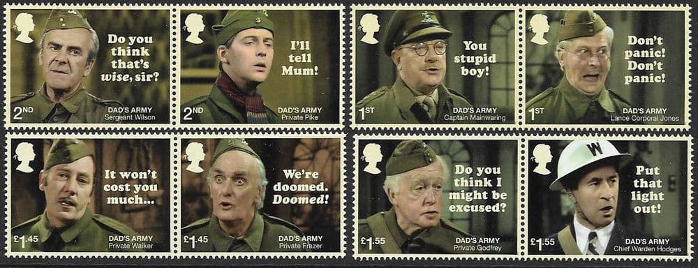 SG4099-4106 2018 Dad s Army Stamp Set