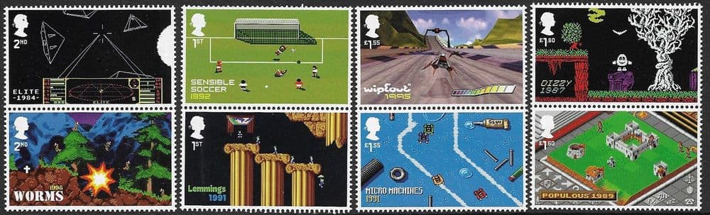 SG4312-4319 2020 Video Games Stamp Set