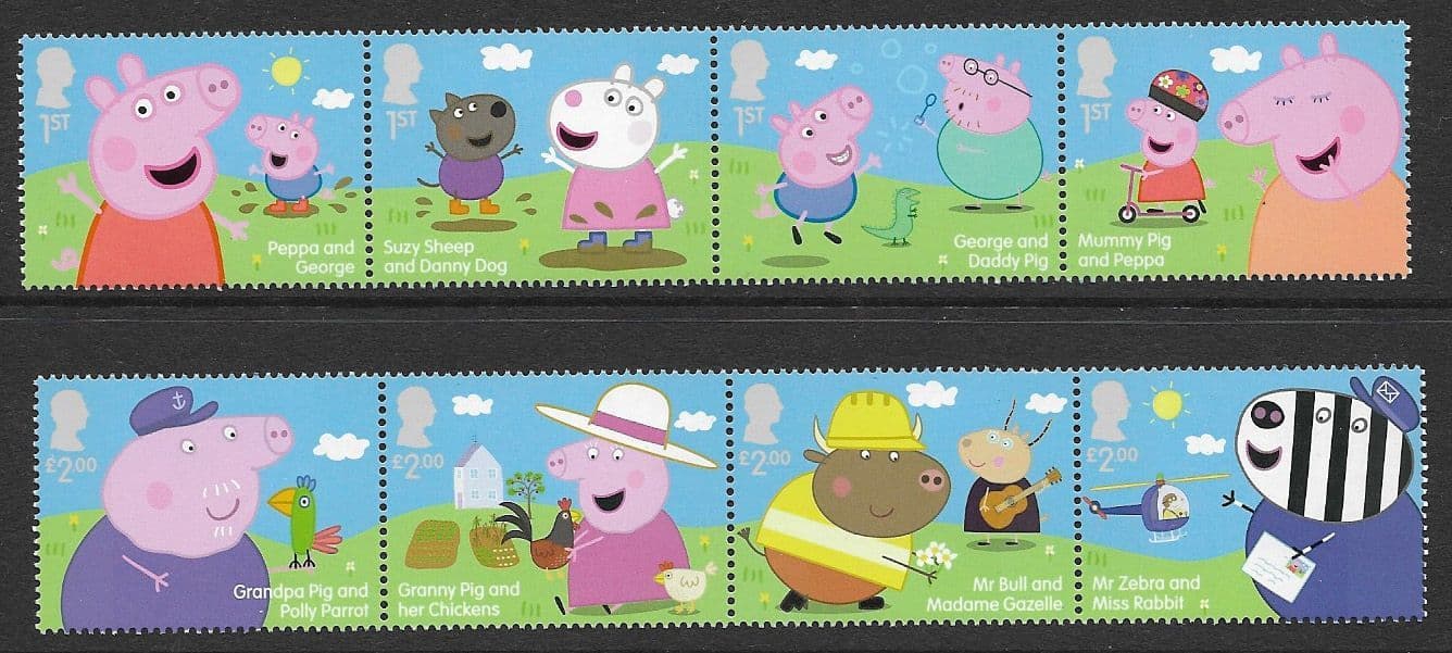 SG5157-5164 2024 Peppa Pig Stamp Set