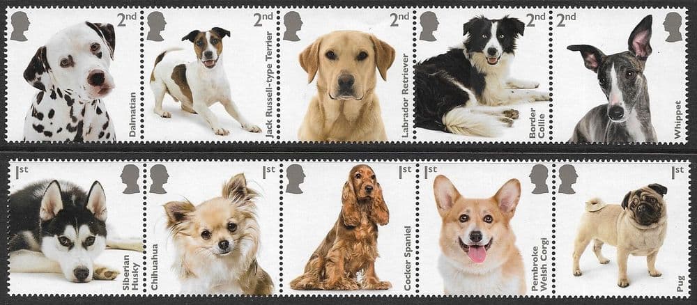 SG5166-5175 2024 Dogs Stamp Set