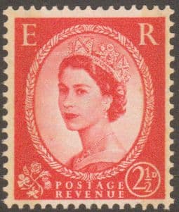 SG606 2 d Carmine-Red 1959 Phosphor Graphite Issue Multiple Crown ...