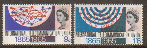 SG683p-684p 1965 International Telecommunications Union ITU Stamp Set ...