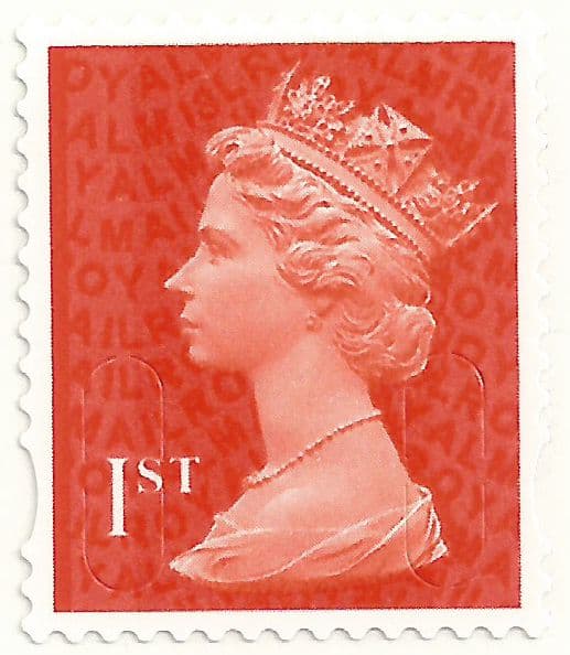 U3023 Security Machin Stamp 1st Small Vermilion Source Code R Date Code 13