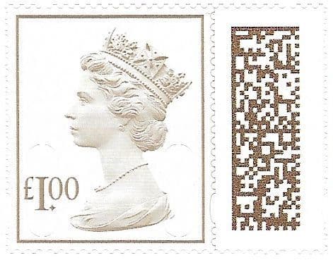 V4780a 1 00 Barcoded Machin Ex DY43 Imperf 4th perf MAIL M22L No Source ...