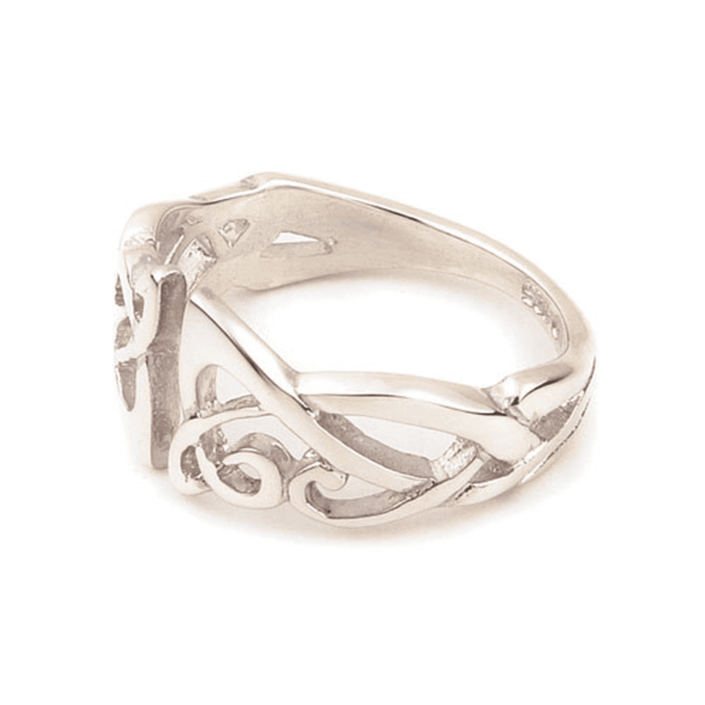Ortak Sterling Silver Ring – Celtic Art Nouveau Design