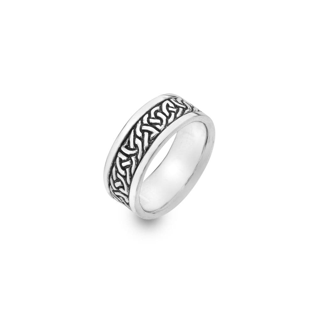 Celtic Loop Knot Handmade Sterling Silver Ring - Cornwall