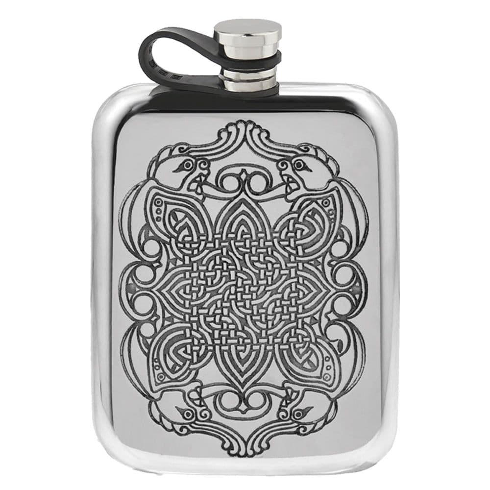 English Pewter Company Hip Flask – Celtic Design