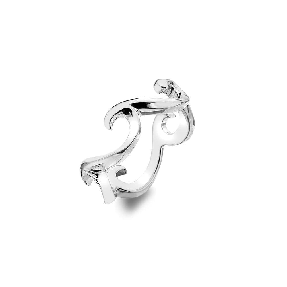 Origins Continuous Wave Sterling Silver Ring – Cornwall