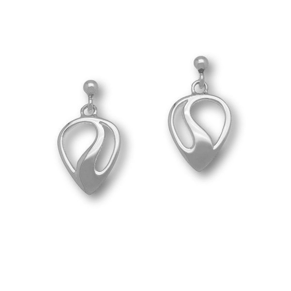 Sterling Silver Etive Drop Earrings | Scottish Nature-Inspired Design ...