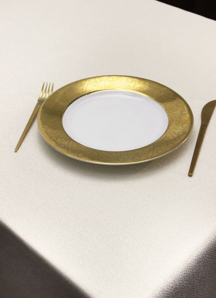 Peggy Wilkins Textiles Astra Sparkly Christmas Table Cloth 67" Round