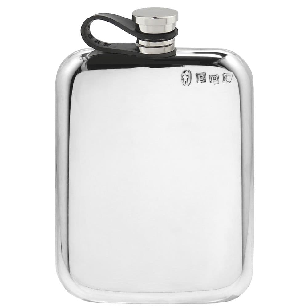 Pewter Hip Flask – Traditional Design – UK