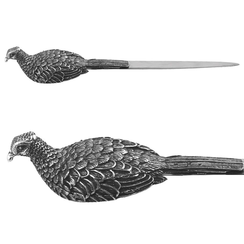 English Pewter Company Pheasant Letter Opener Knife
