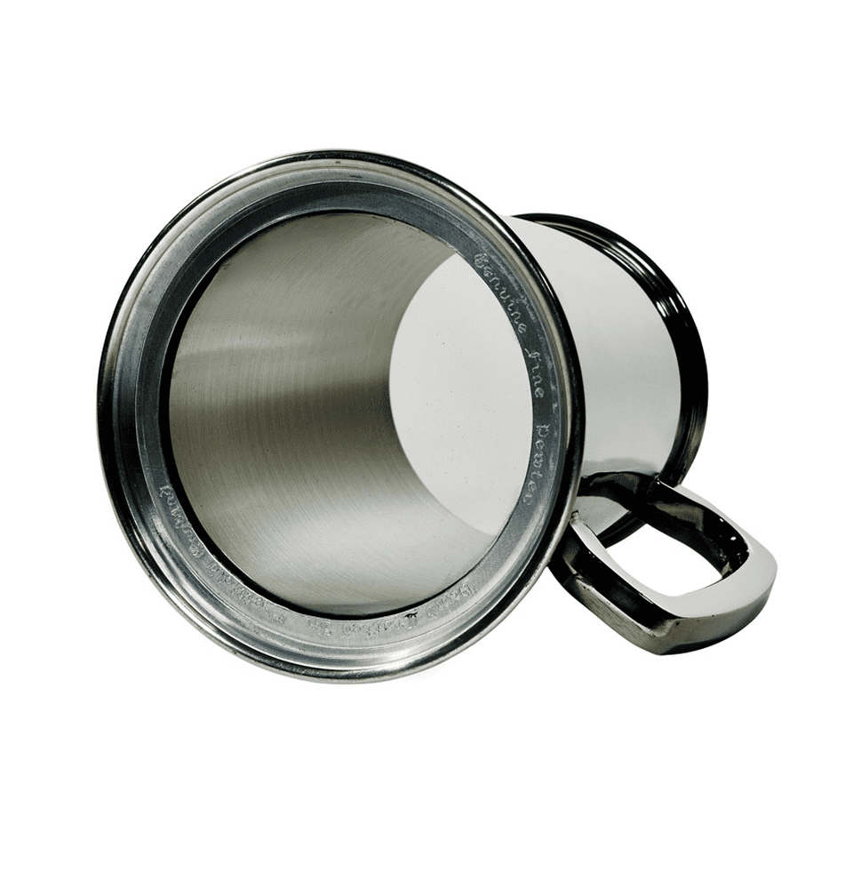 Pewter Tankard with Glass Base – Elegance