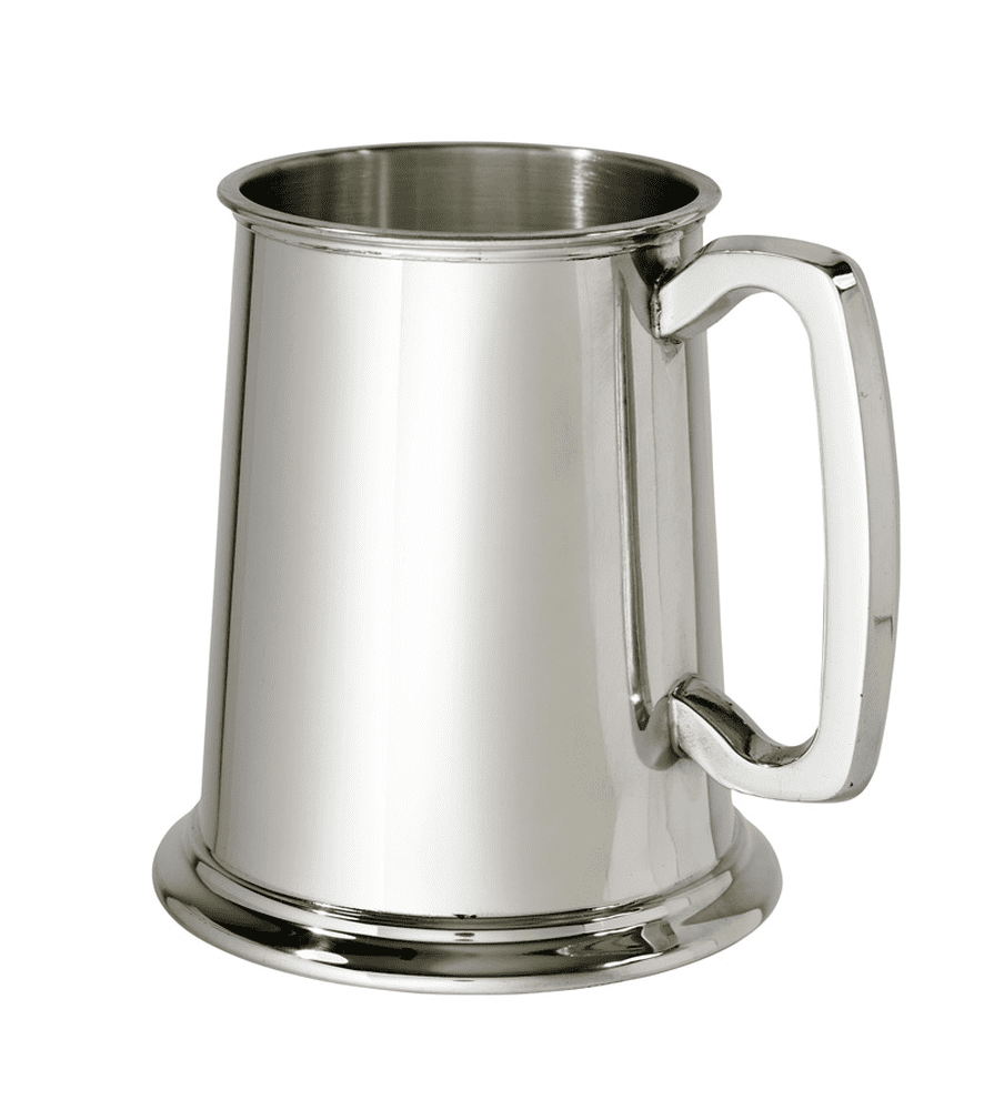 Pewter Tankard with Glass Base – Elegance