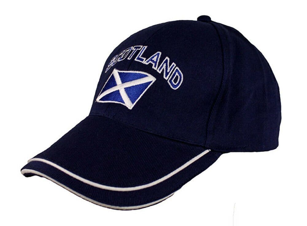 Scotland Flag Curved Navy Baseball Cap