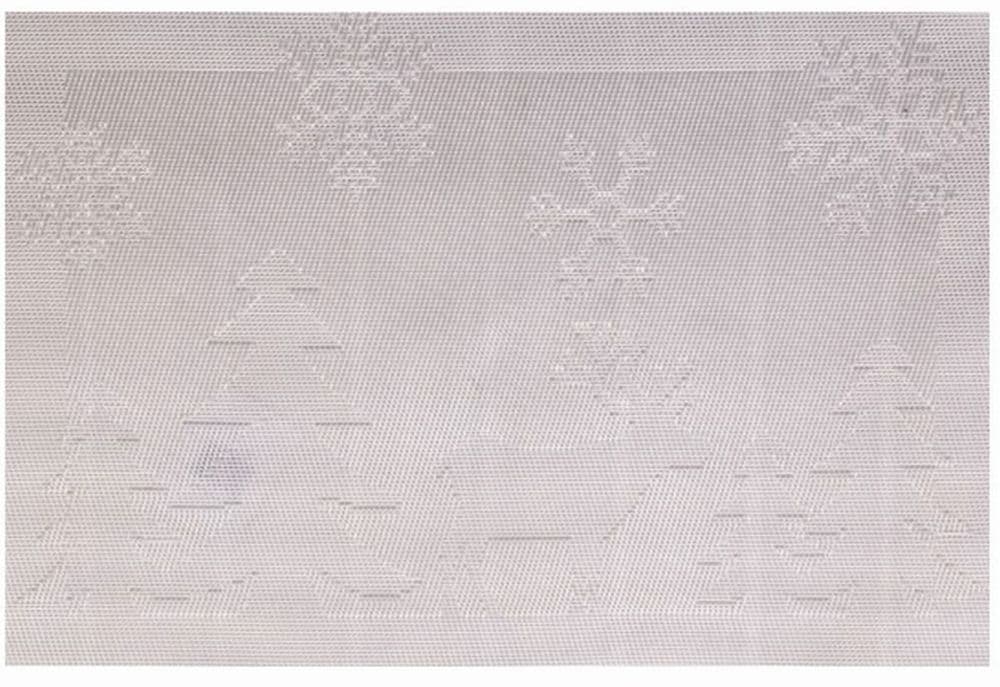 Jacquard Silver Stag Place Mat – Festive Design
