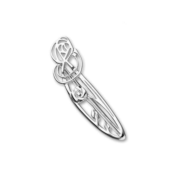 Charles Rennie Mackintosh Glasgow Rose & Tulip Brooch | Handmade in Orkney