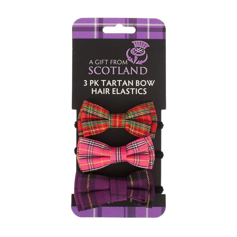 Tartan Bow Hair Elastics – in Scotland