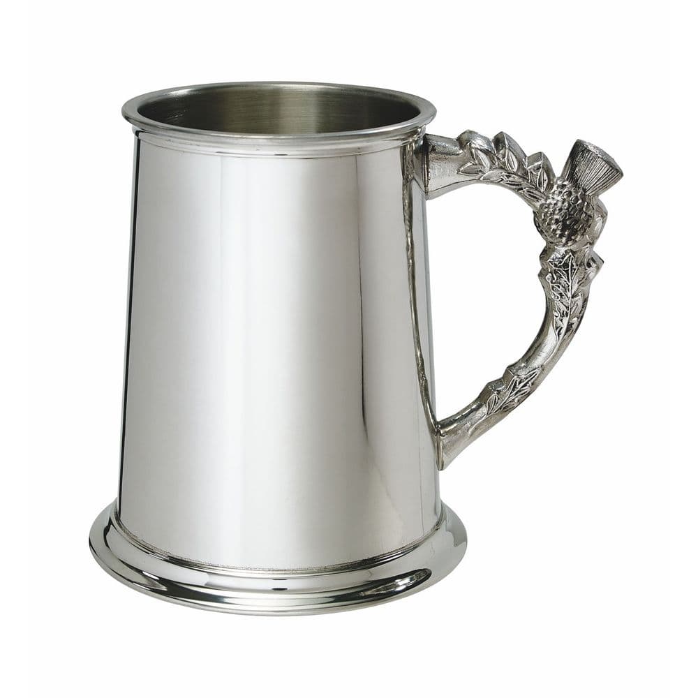 Thistle Pewter Tankard – Scottish Heritage Gift