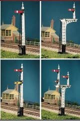 486 LNER Latticed Post 4 signals inc Jcn/brackets