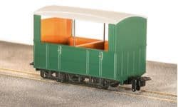 GR520UG GVT 4-wheel open side coach plain green
