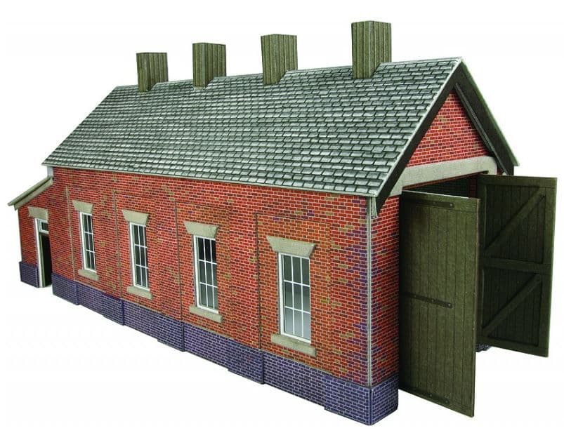 PO331 Red Brick Single Track Engine Shed