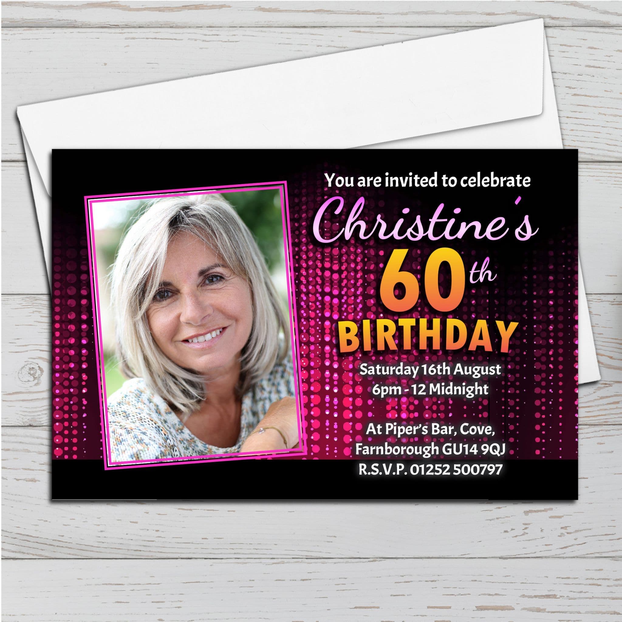 10 Personalised Birthday Invitations N15