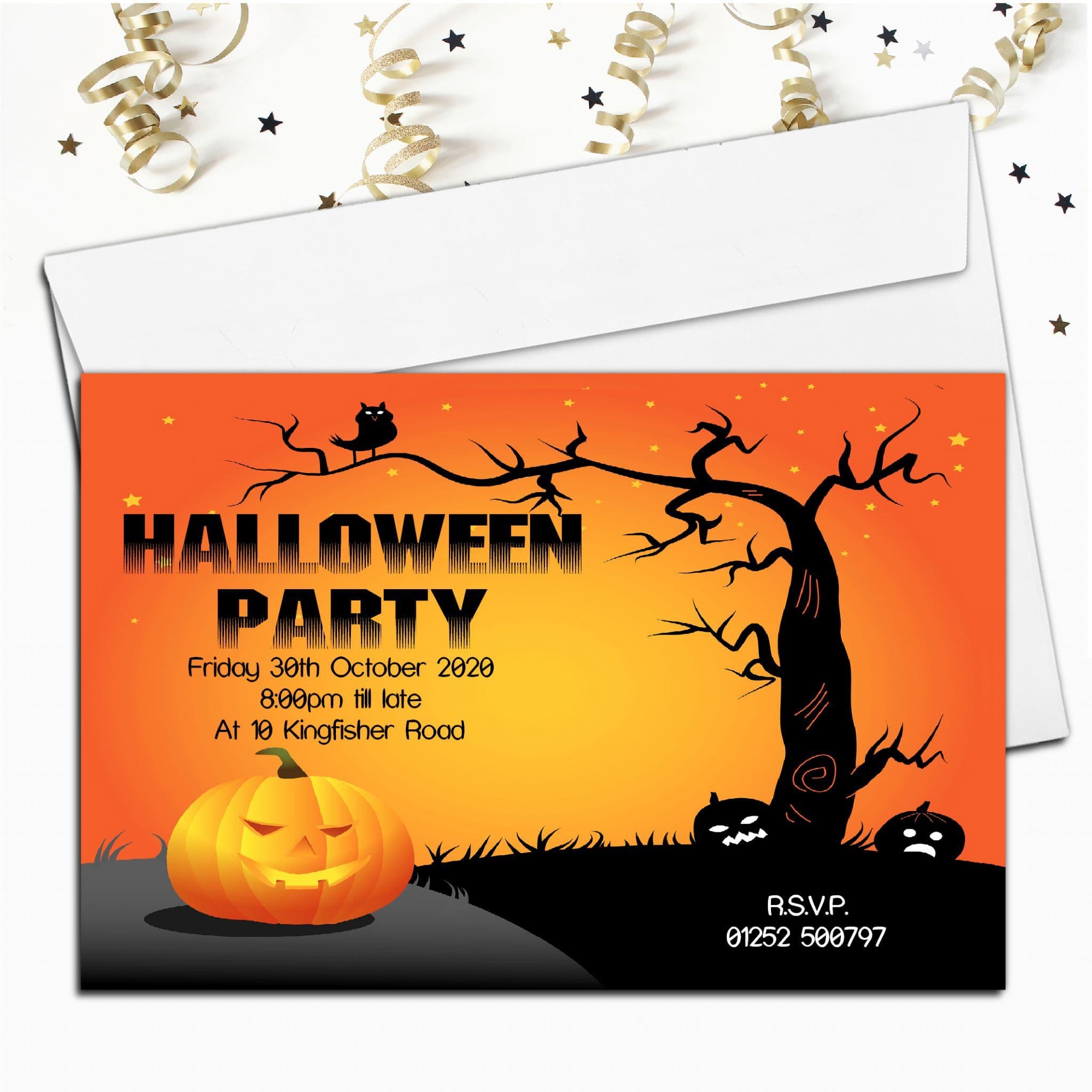 Halloween Reception Invitation Invite The Fun: Spooky DIY Invitations