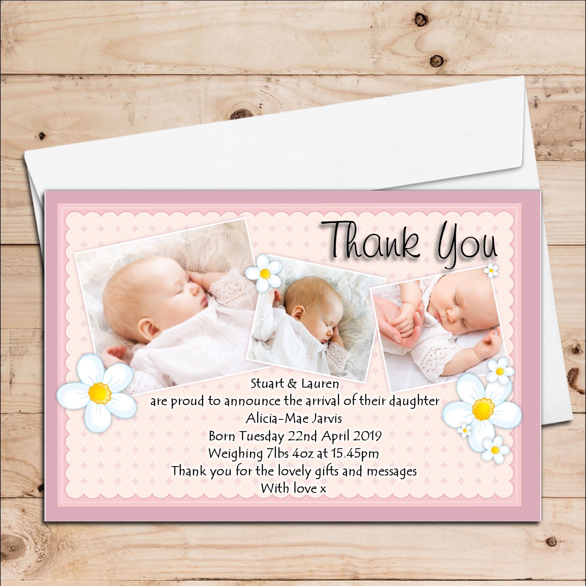 Thank You Cards Baby Birth